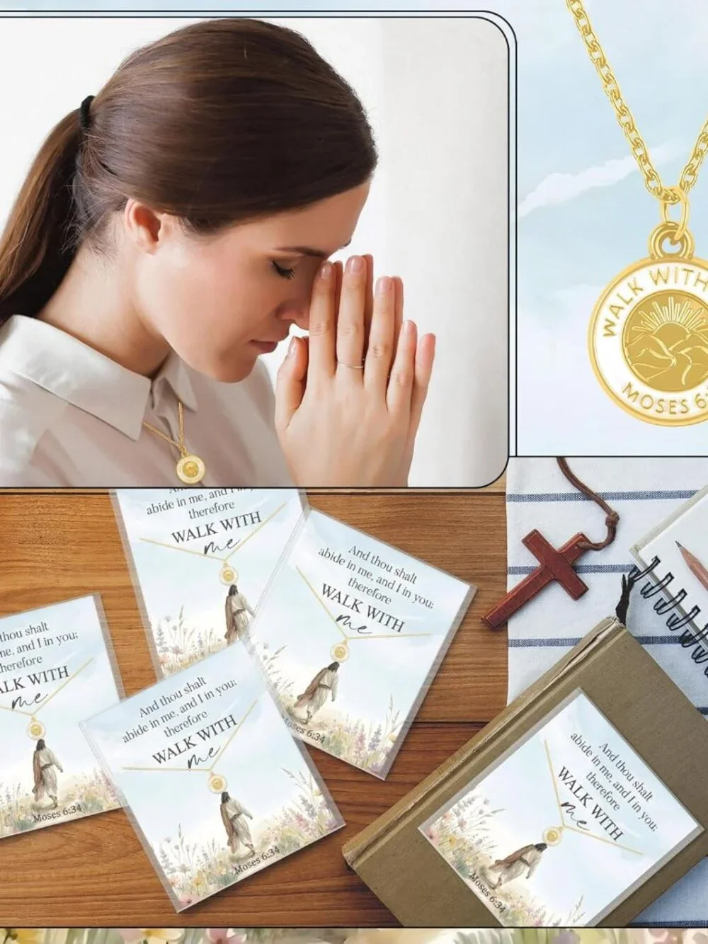 Jewelry | 24 Sets Lds Missionary Gifts Walk With Me 226 Necklace With ...